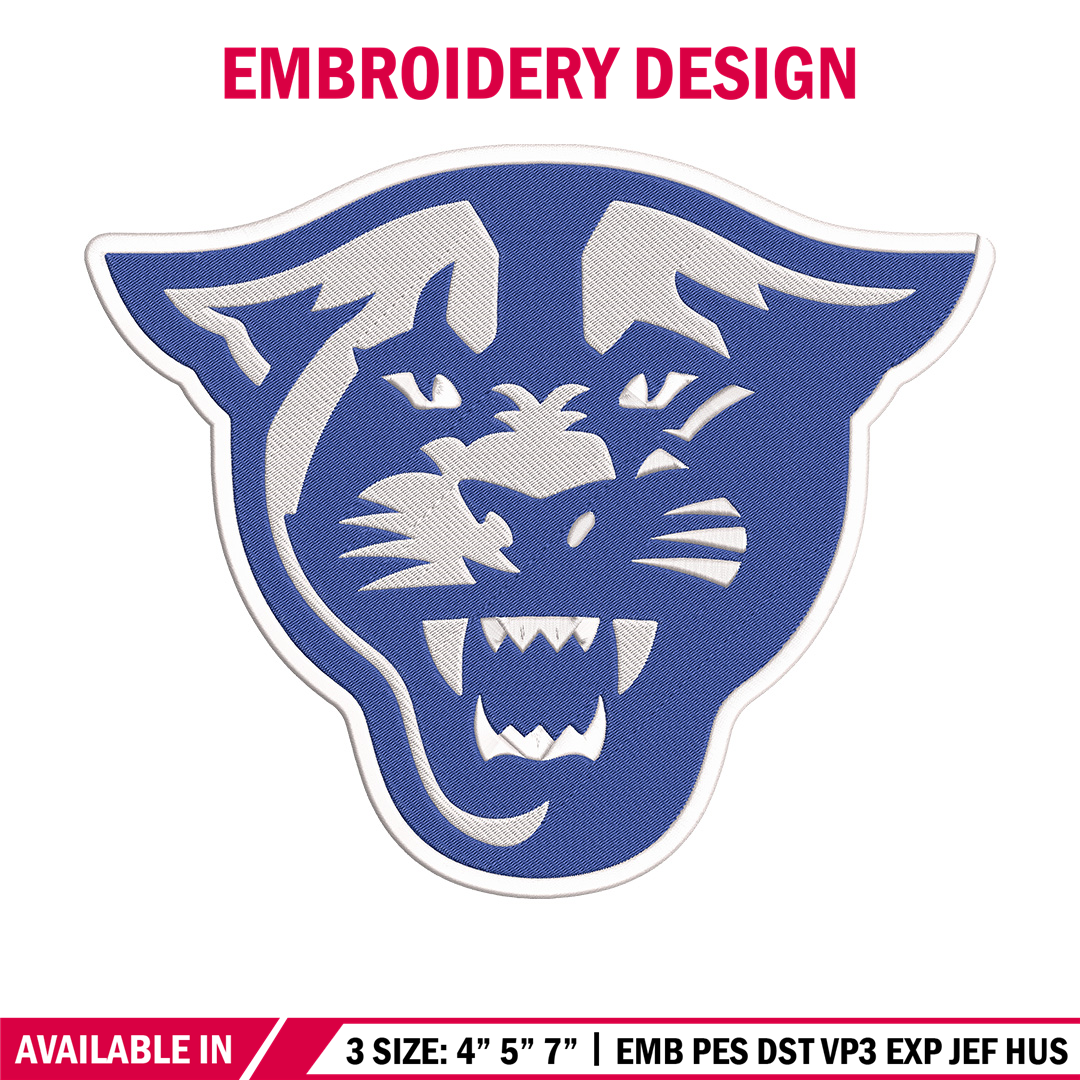 Georgia State mascot embroidery design, NCAA embroidery,Spor | Inspire ...