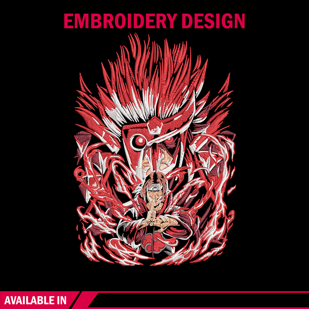 Itachi Poster Embroidery Design, Naruto Embroidery, Embroide | Inspire ...