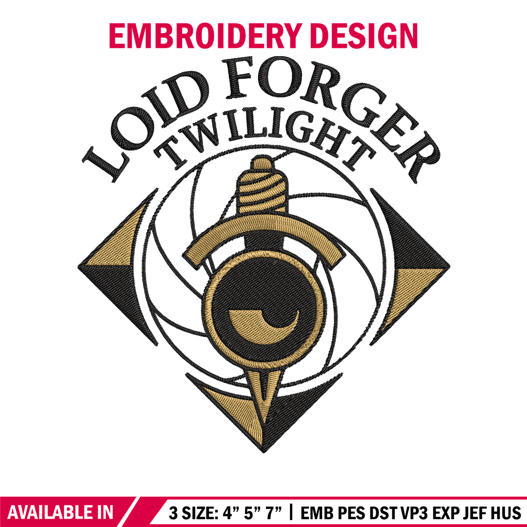 Loid forger Embroidery Design, Spy x family Embroidery, Embr | Inspire ...