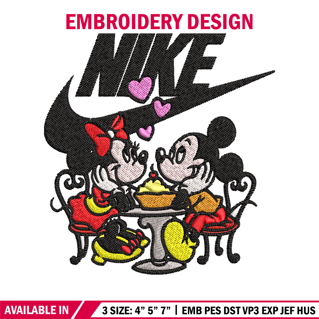 Mickey and Minnie mouse Nike Embroidery design, Disney Embro | Inspire ...