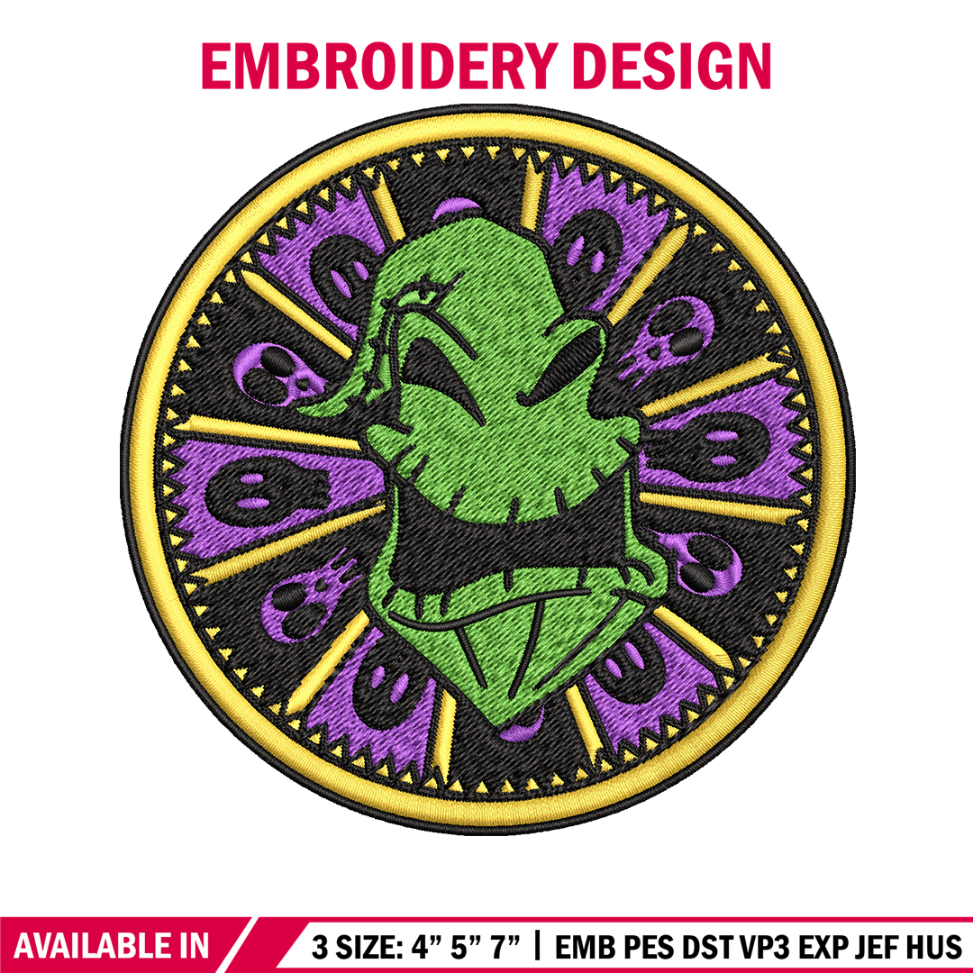 Oogie Boogie Logo Embroidery design, Oogie Boogie Logo Embro | Inspire ...