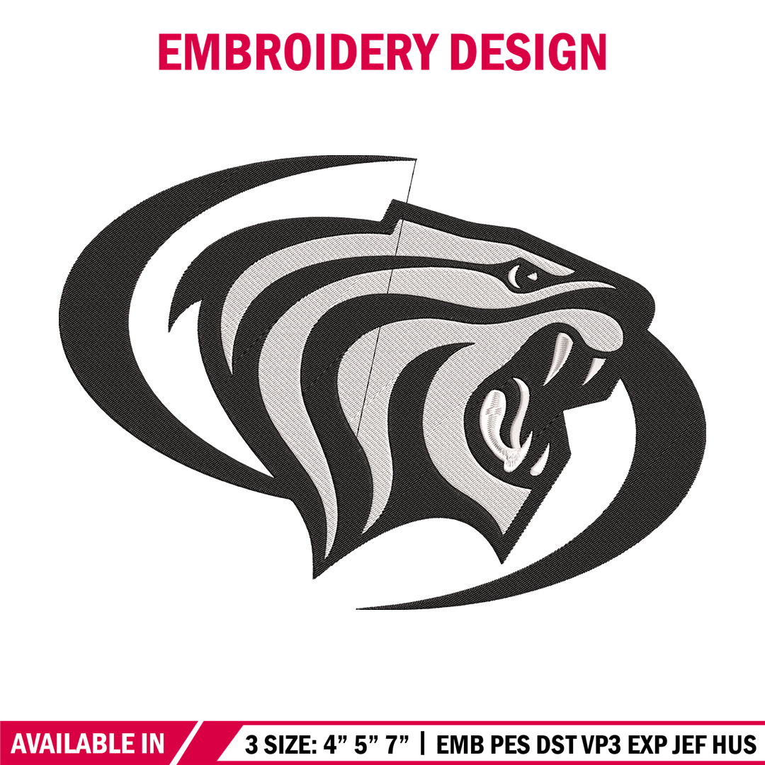Pacific Tigers logo embroidery design, NCAA embroidery, Spor | Inspire ...