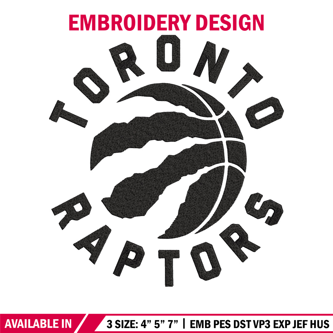 Toronto Raptors logo embroidery design, NBA embroidery, Spor | Inspire ...