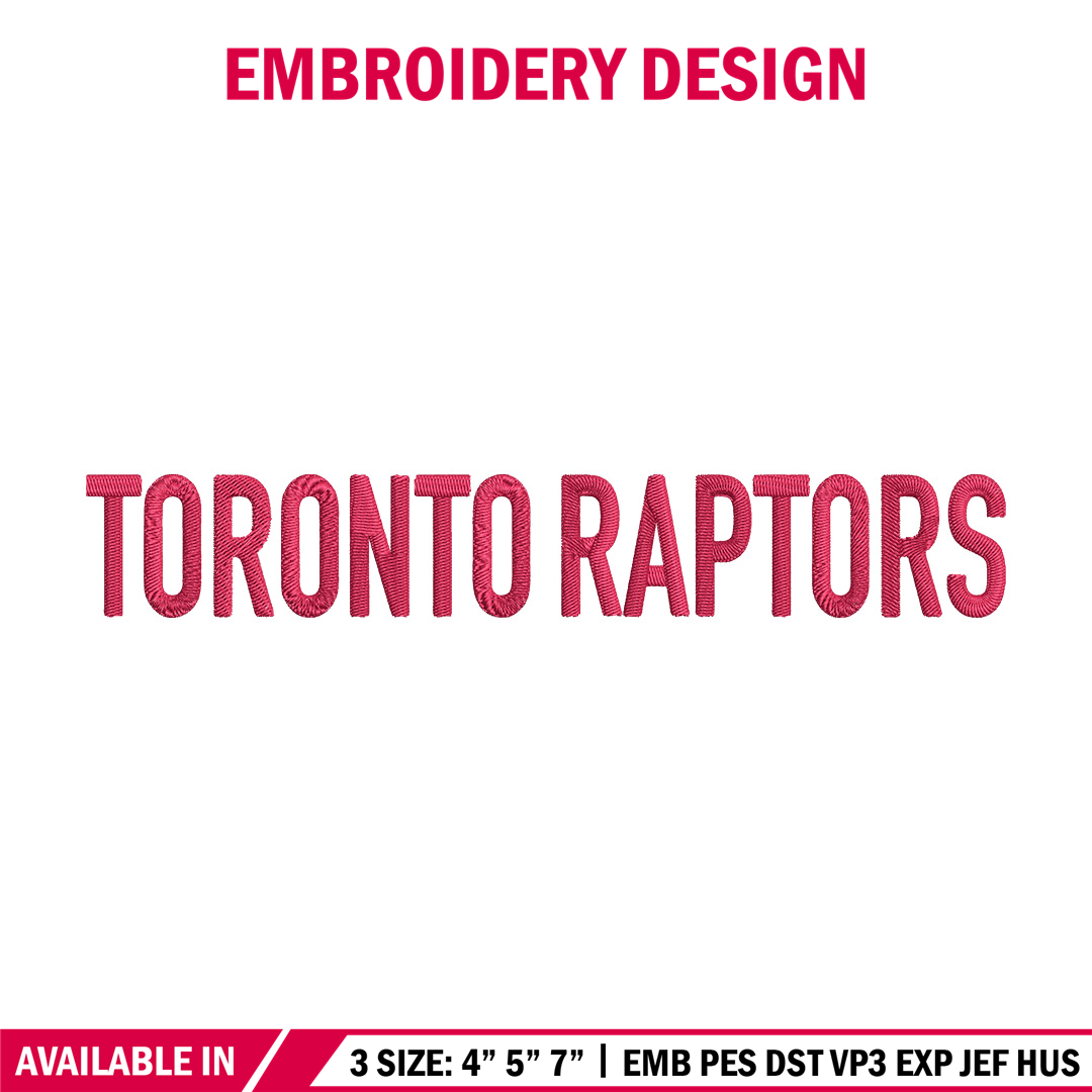 Toronto Raptors logo embroidery design, NBA embroidery,Sport | Inspire ...