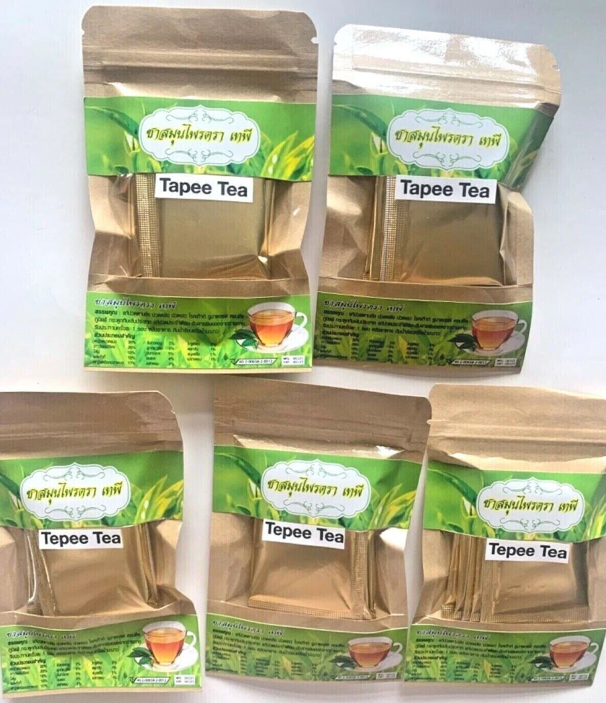 25 Sachets Tepee Tea ( 5 Packs ) Thai Herbal Tea for muscle | Inspire ...