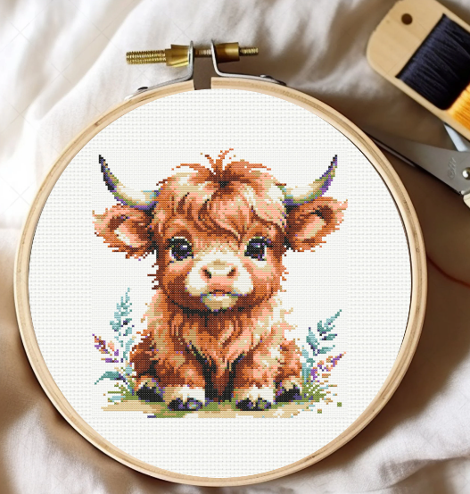 Cow Cross Stitch | Inspire Uplift