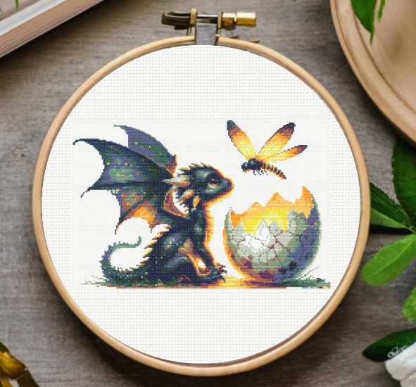Dragon Cross Stitch | Inspire Uplift