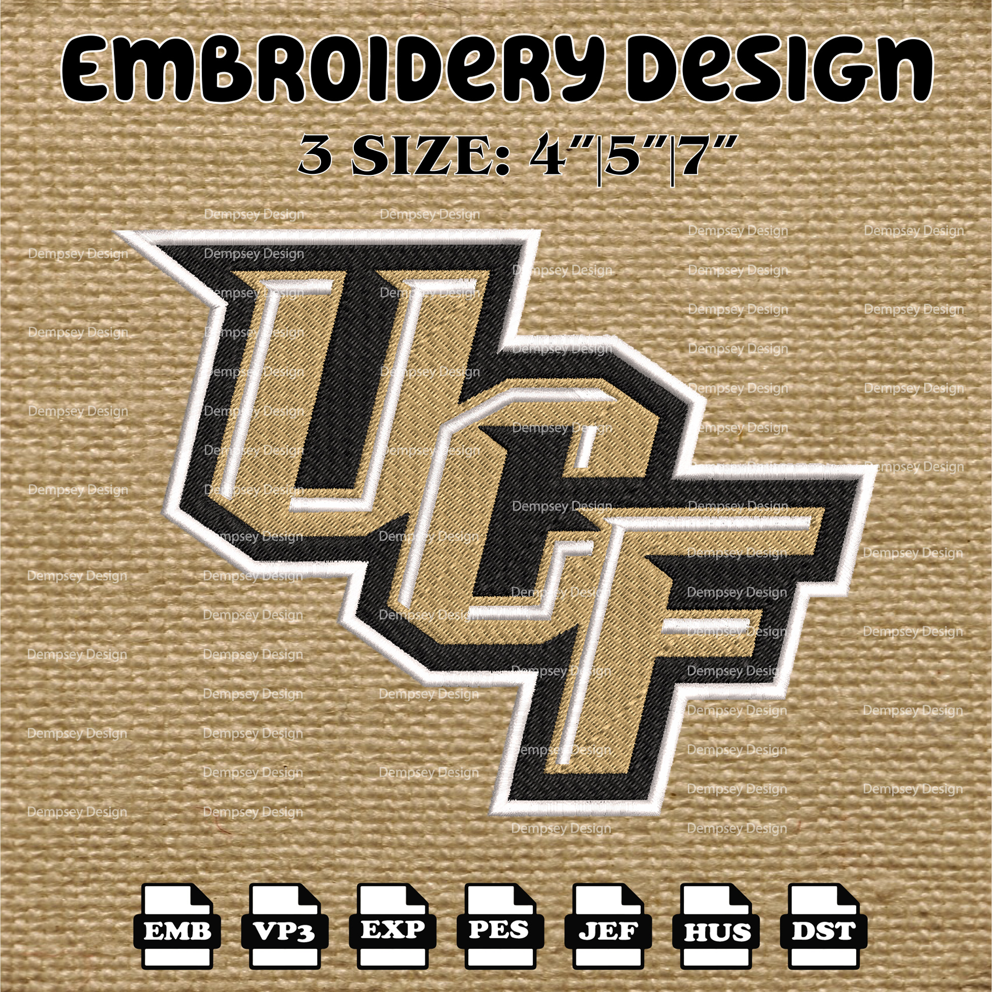 NCAA UCF Knights Logo Embroidery Designs, Embroidery Files, | Inspire ...