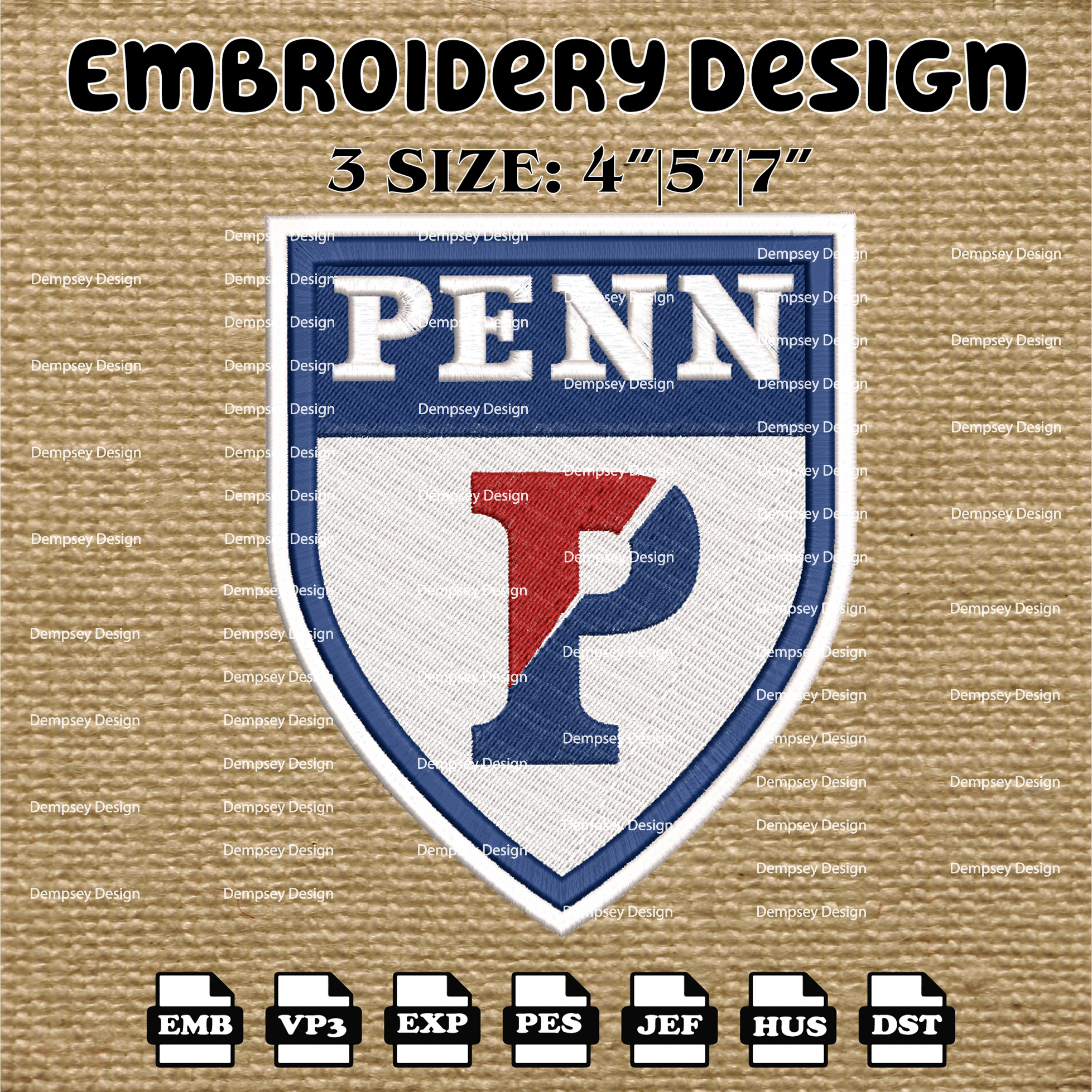 NCAA Penn Quakers Logo Embroidery Designs, NCAA Machine Embr | Inspire ...