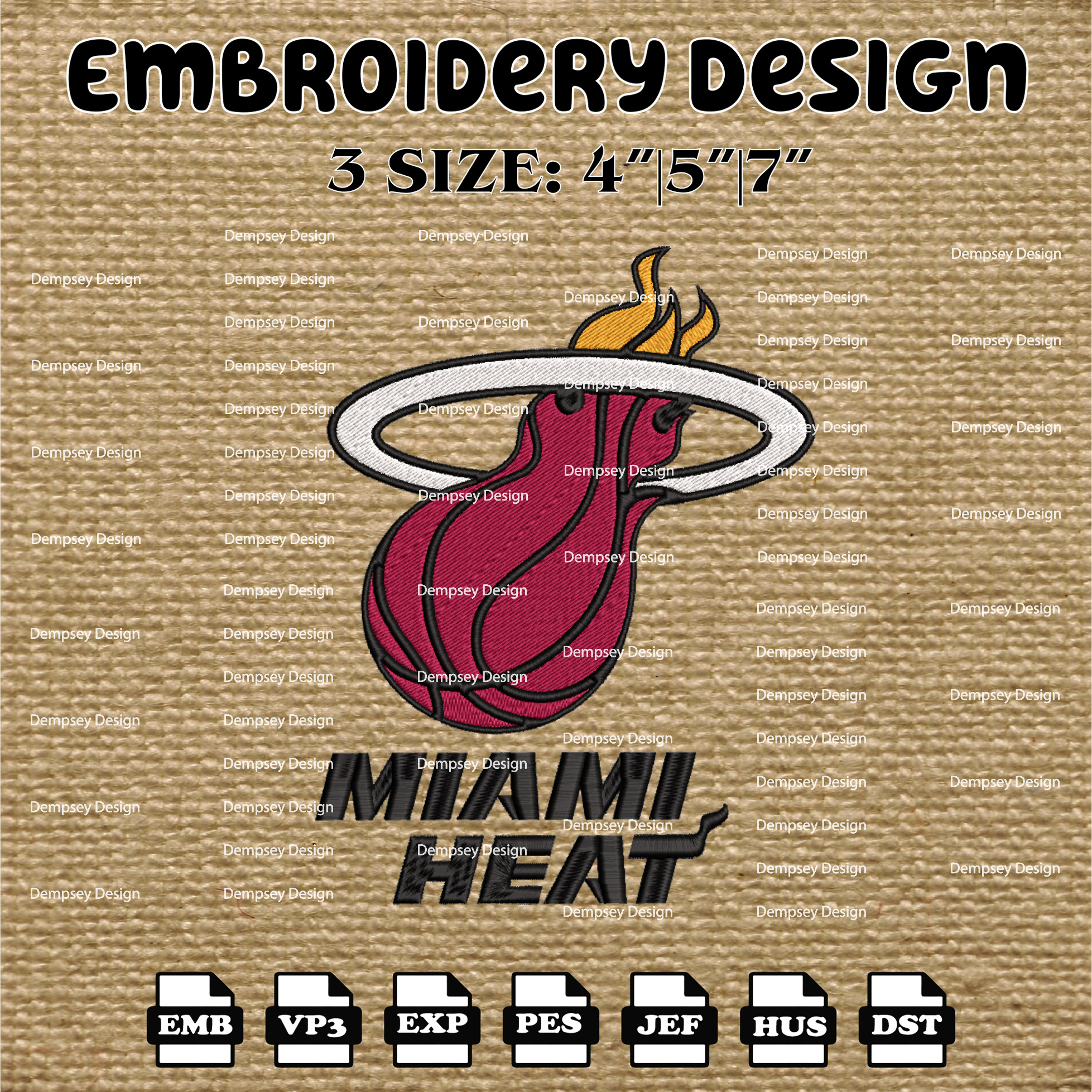 NBA All Star, Miami Heat Embroidery Design, NBA Embroidery f | Inspire ...