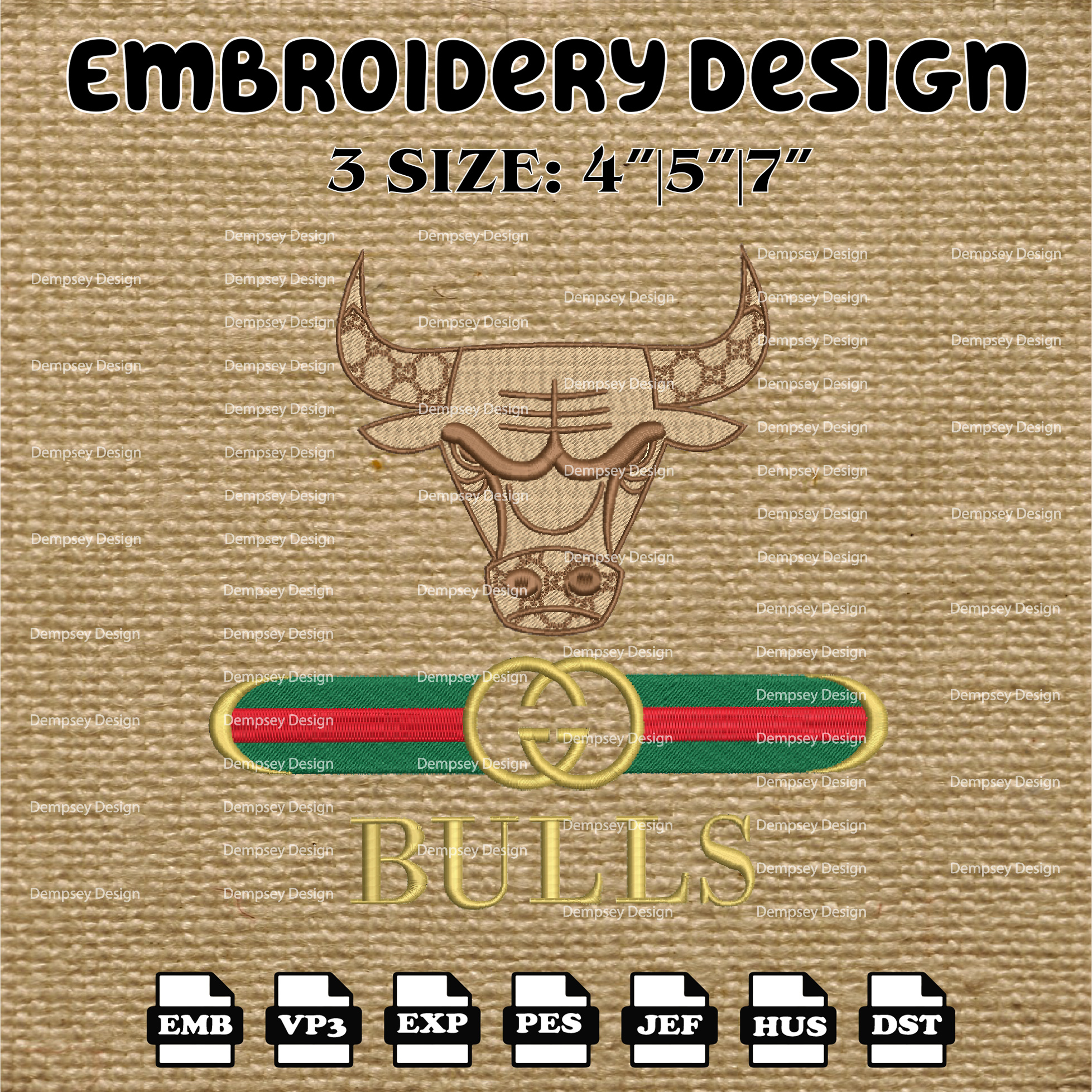 NBA Chicago Bulls Gucci Embroidery Design, NBA Chicago Bulls | Inspire ...