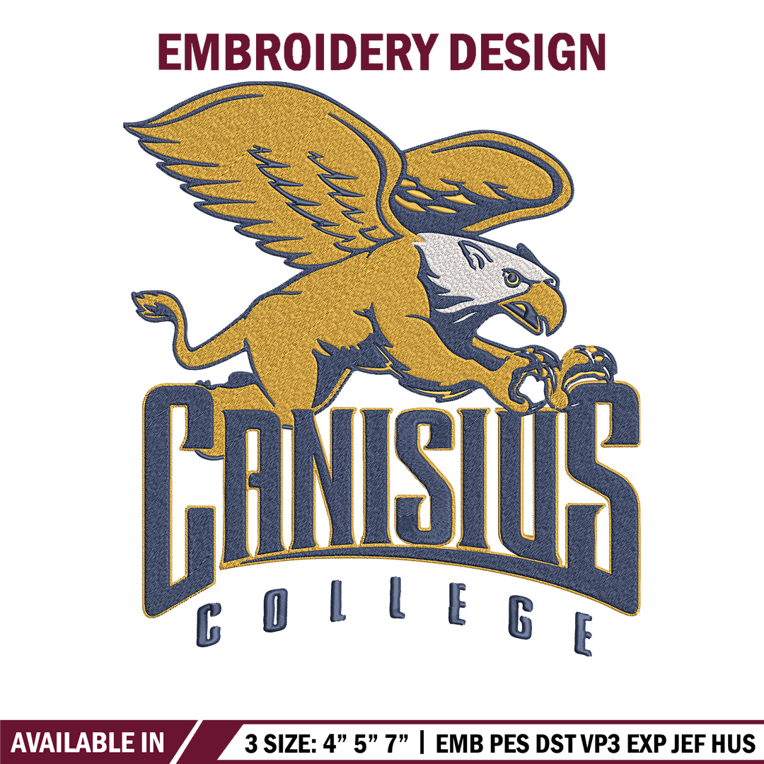 Canisius College Logo embroidery design, NCAA embroidery,Spo | Inspire Uplift