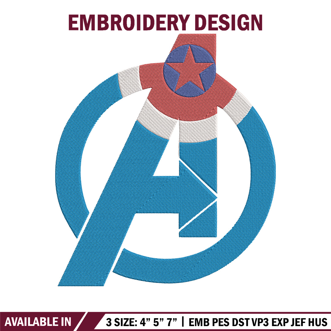 Captain america Embroidery Design, Marvel Embroidery, Embroi | Inspire ...