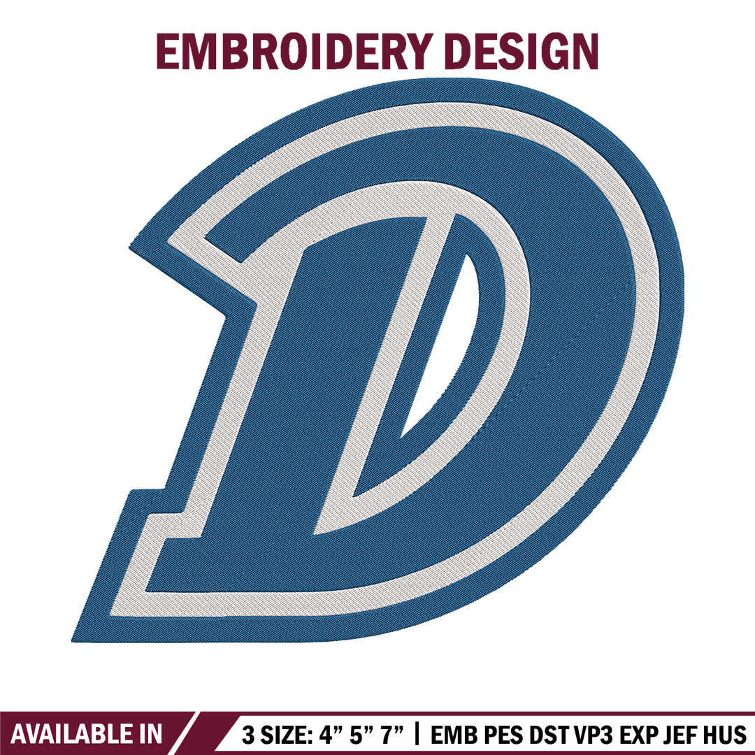 Drake University logo embroidery design, NCAA embroidery,Spo | Inspire ...