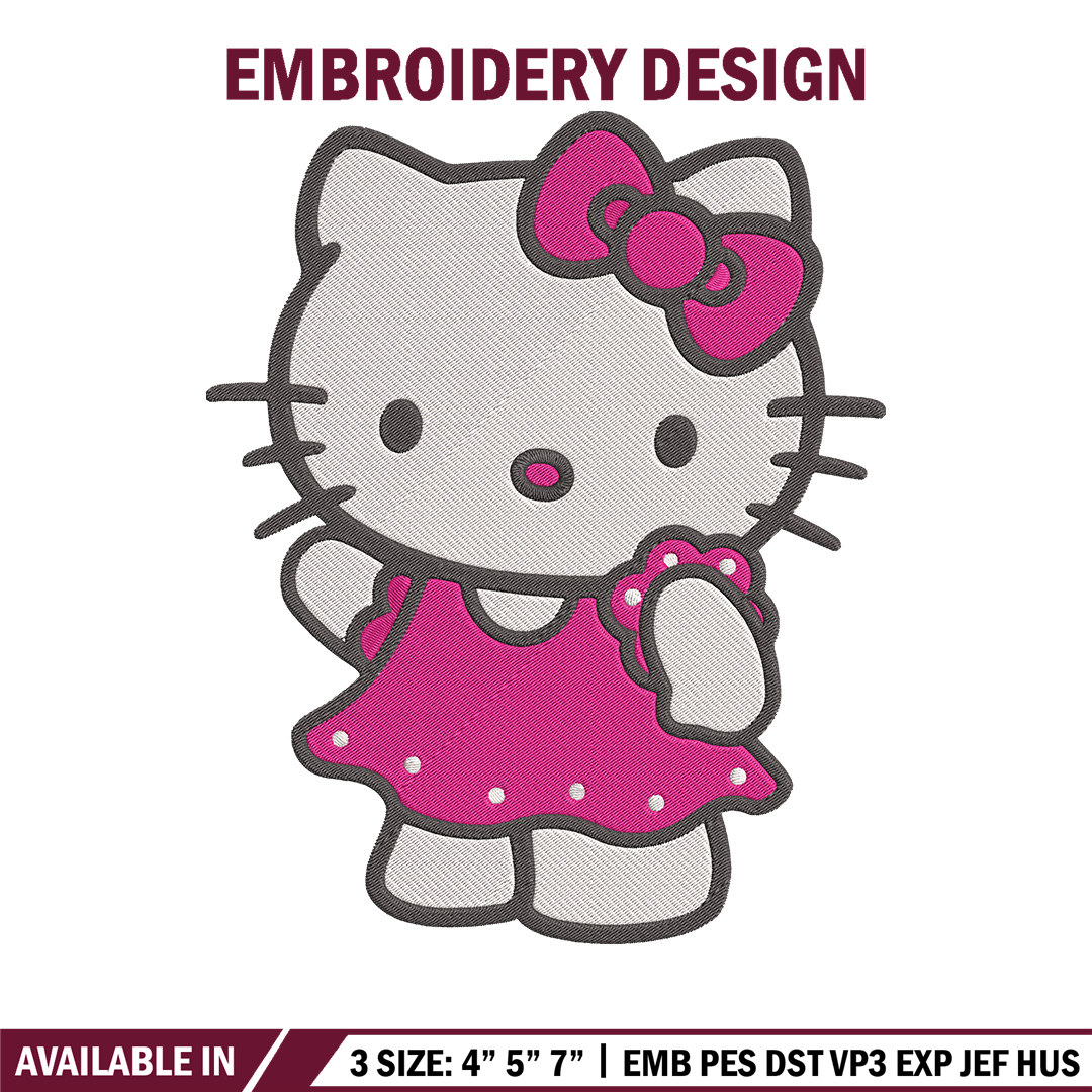 Hello kitty Embroidery Design, Hello kitty Embroidery, Embro | Inspire ...