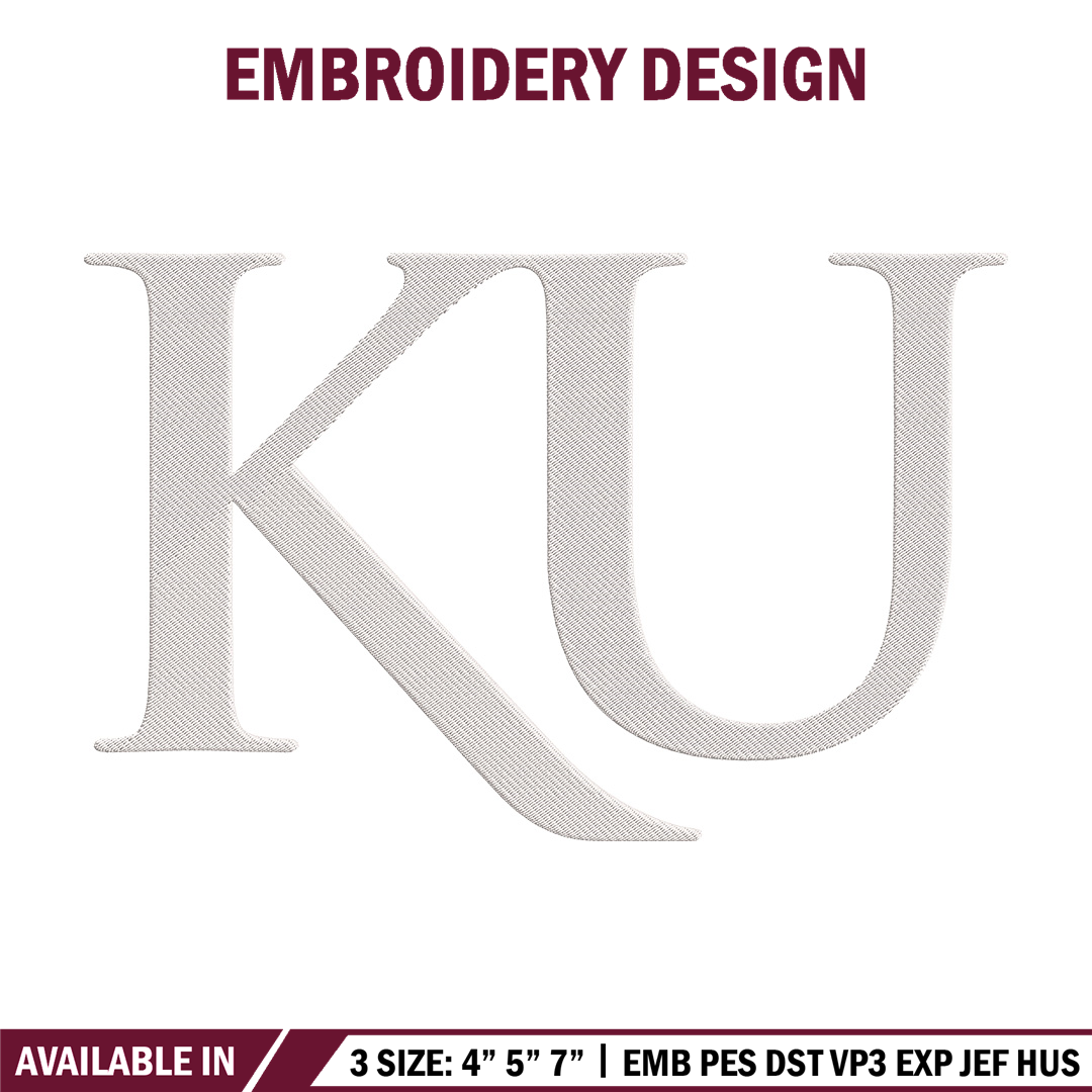 Kansas Jayhawks logo embroidery design, Sport embroidery, lo | Inspire ...