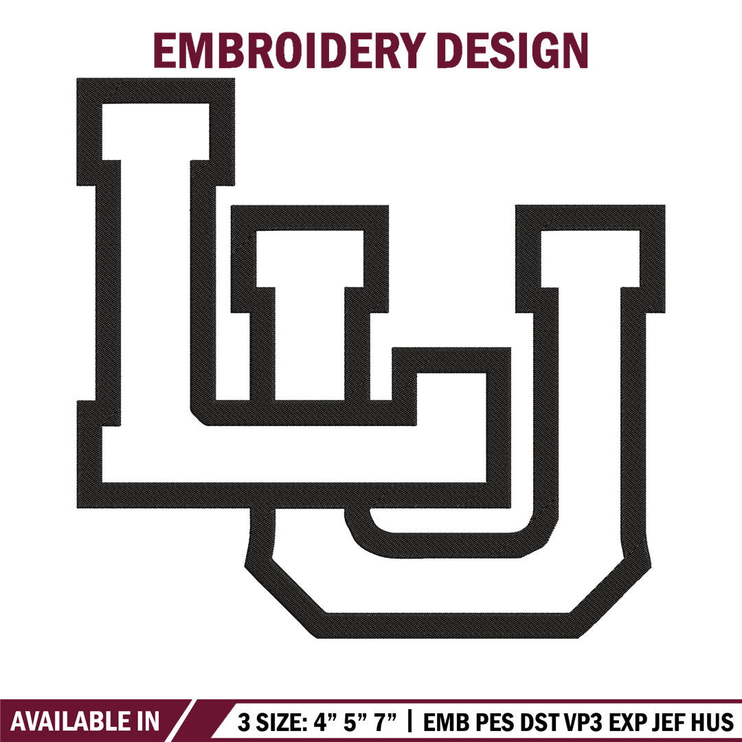 Lamar University logo embroidery design,NCAA embroidery,Spor | Inspire ...