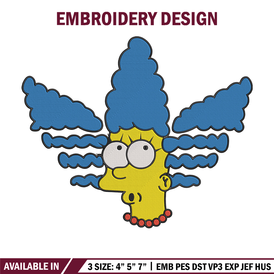 Marge Simpson Embroidery Design, Simpson Embroidery, Embroid | Inspire ...