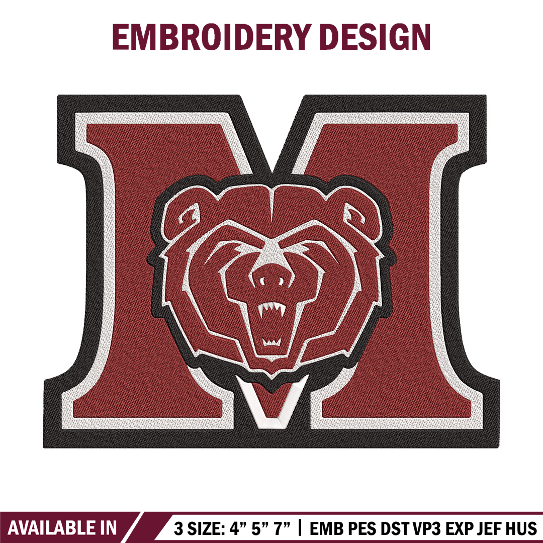 Missouri State logo embroidery design, MLB embroidery, Embro - Inspire ...