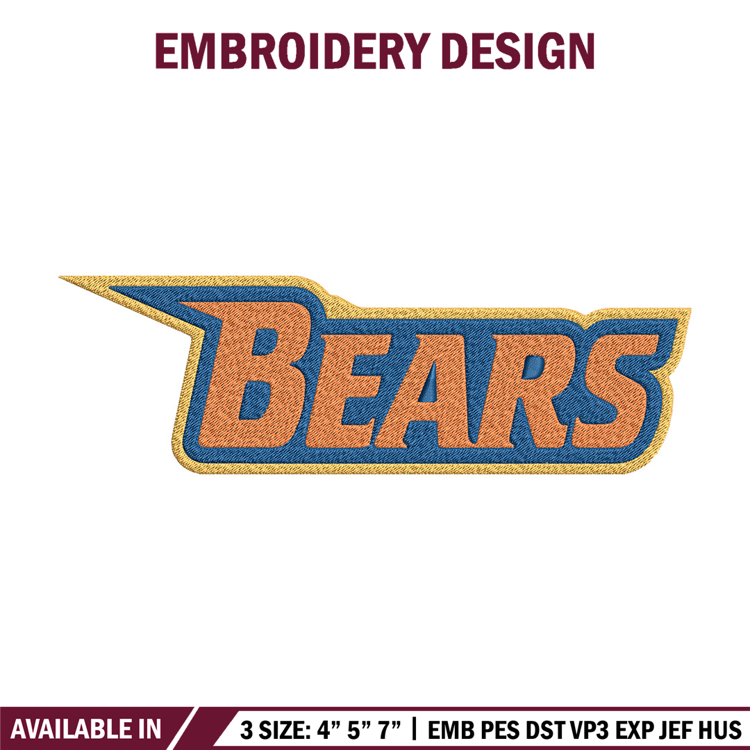 Morgan State Bears logo embroidery design, NCAA embroidery, | Inspire ...