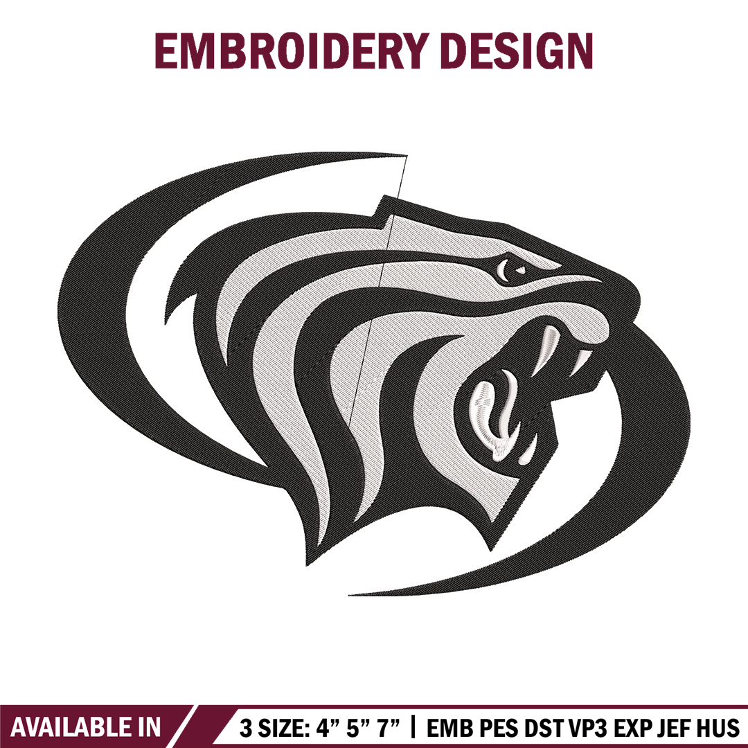 Pacific Tigers logo embroidery design, NCAA embroidery, Spor | Inspire ...