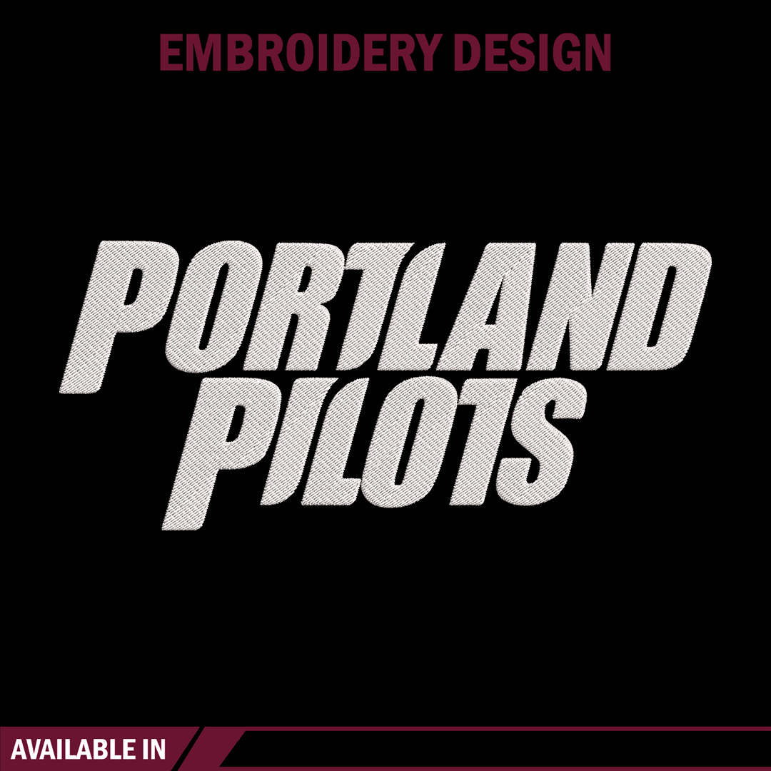 Portland Pilot logo embroidery design,NCAA embroidery,Sport | Inspire ...