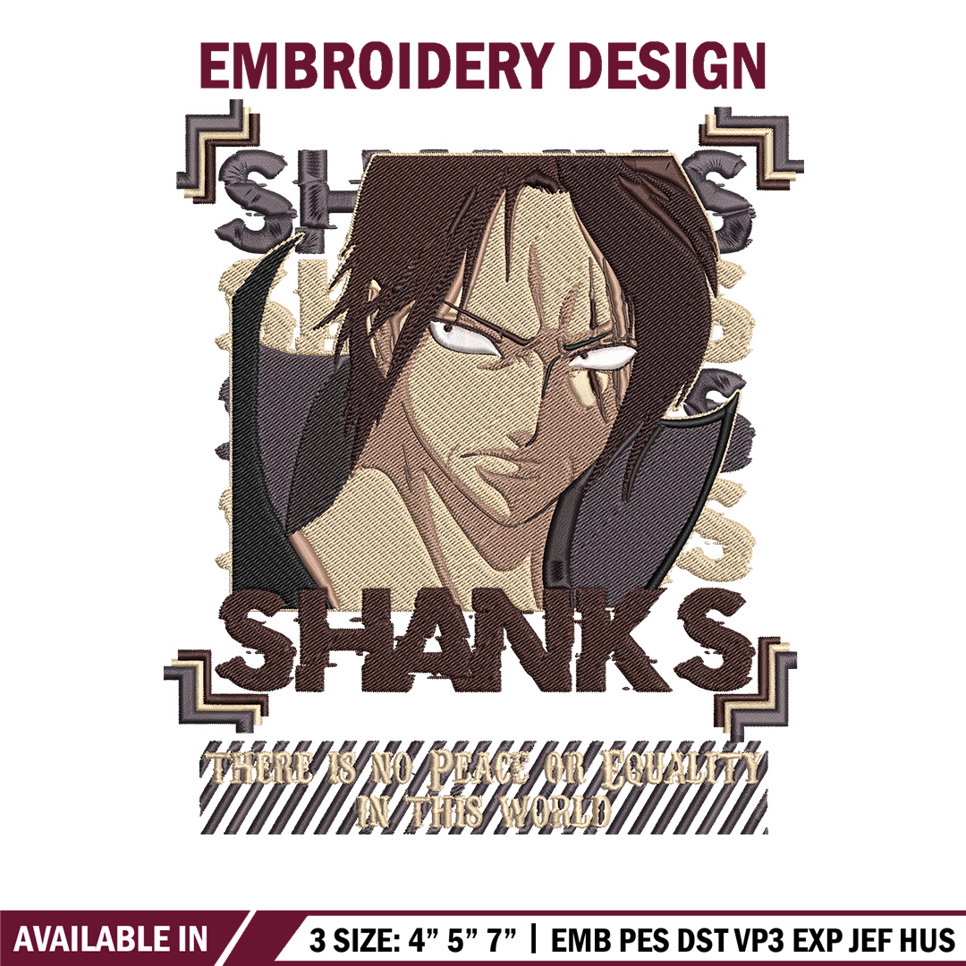 Shanks poster Embroidery Design, One piece Embroidery, Embro | Inspire ...