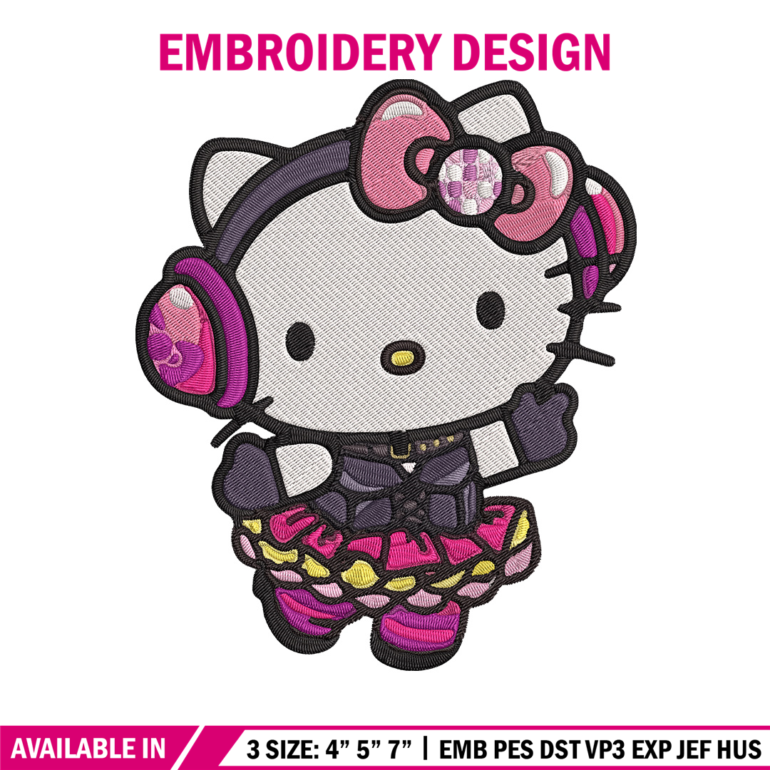 Hello Kitty idol Embroidery Design, Hello kitty Embroidery, - Inspire ...