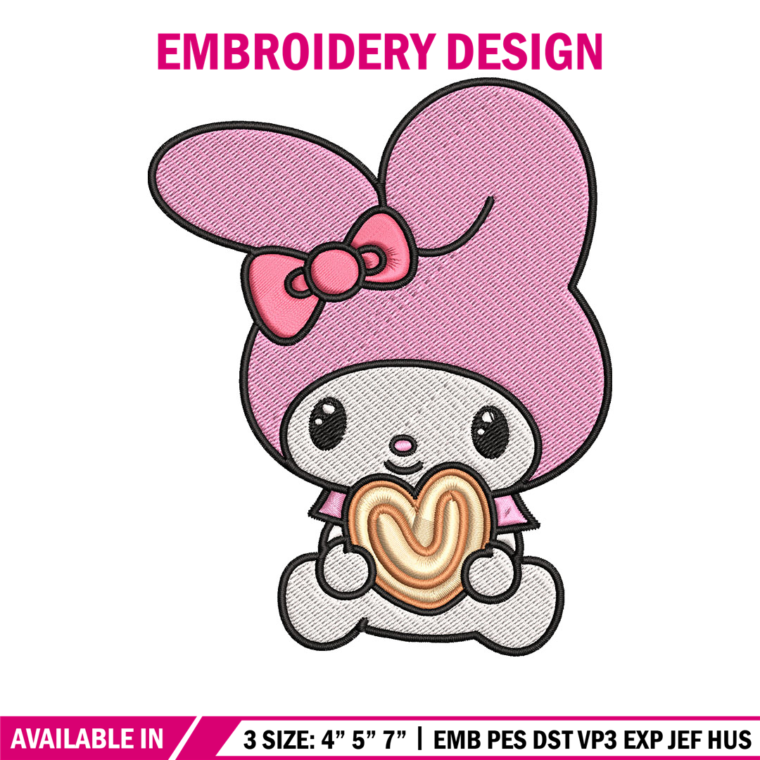 My Melody Embroidery Design, My Melody cartoon Embroidery, E | Inspire ...