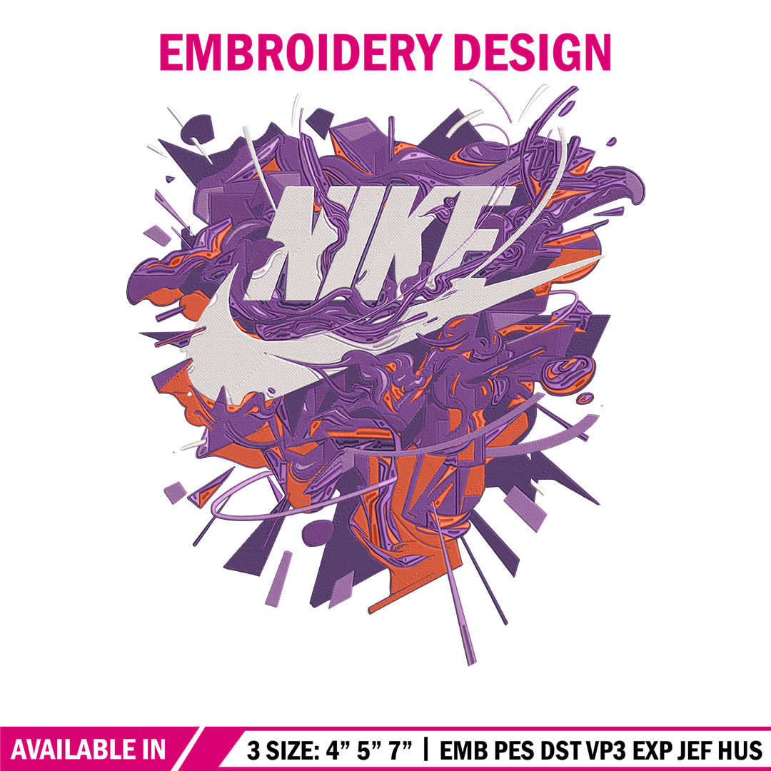 Nike logo Embroidery Design, Logo Embroidery, Embroidery Fil | Inspire ...