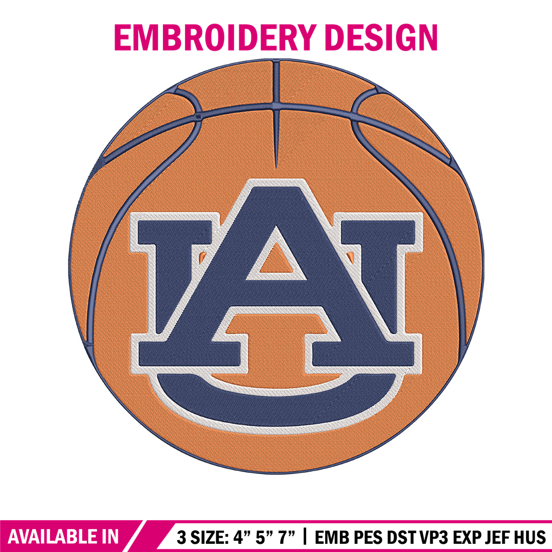 Auburn University logo embroidery design, NCAA embroidery, S | Inspire ...