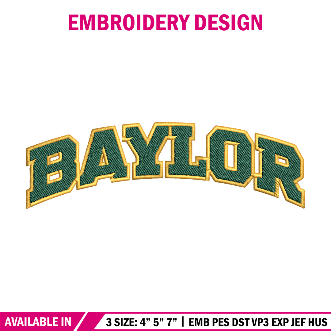 Baylor Bears logo embroidery design, NCAA embroidery,Sport e | Inspire Uplift