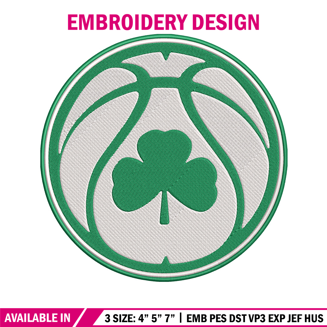 Boston Celtics logo embroidery design, NBA embroidery,Sport | Inspire ...