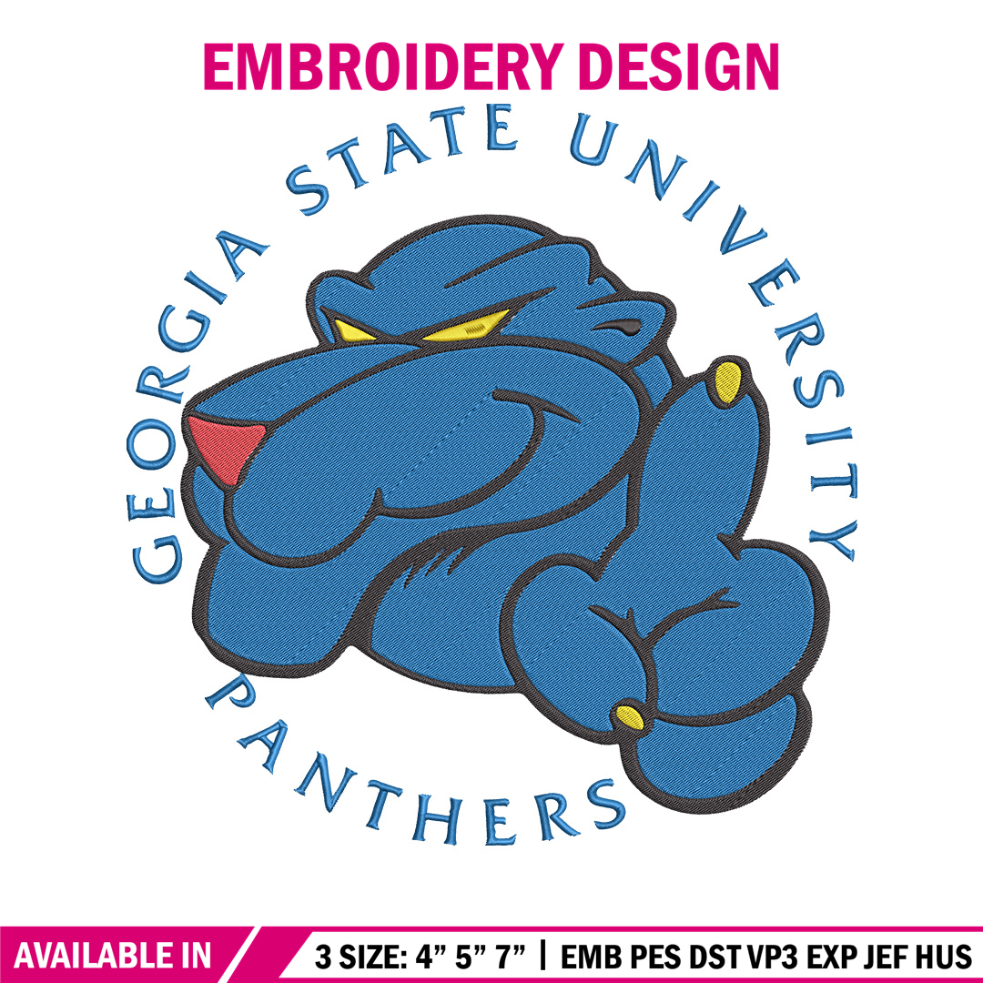 Georgia State mascot embroidery design, NCAA embroidery,Spor | Inspire ...