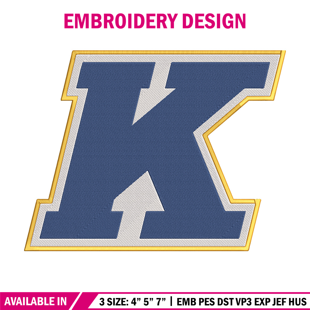 Kent State University logo embroidery design, NCAA embroider | Inspire ...