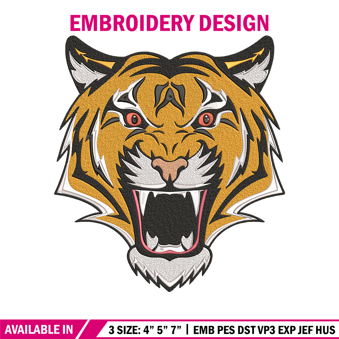 Memphis Tigers mascot embroidery design, NCAA embroidery, Sp | Inspire ...