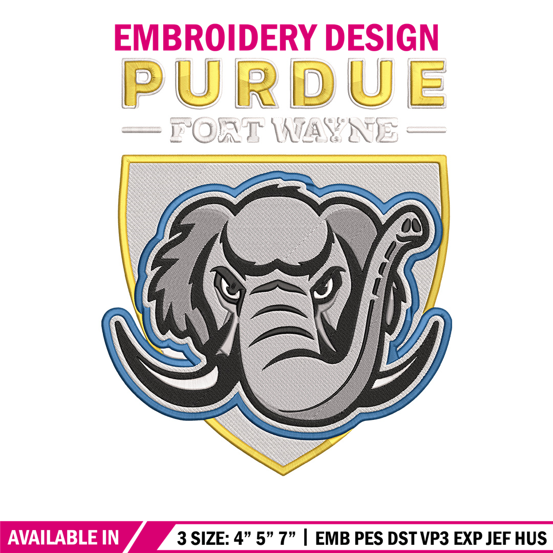 Purdue University logo embroidery design, NCAA embroidery,Sp | Inspire ...