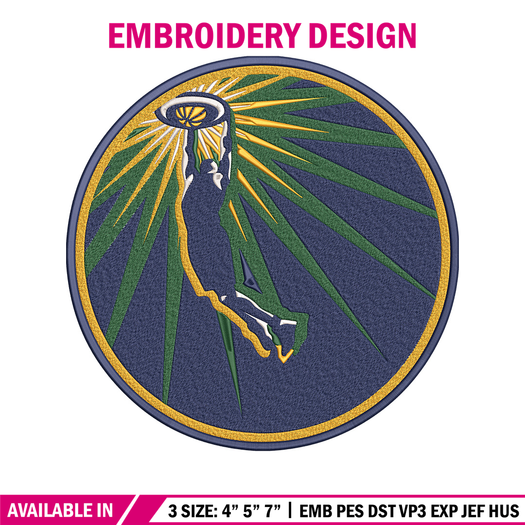 Utah Jazz logo embroidery design, NBA embroidery, Sport embr | Inspire ...