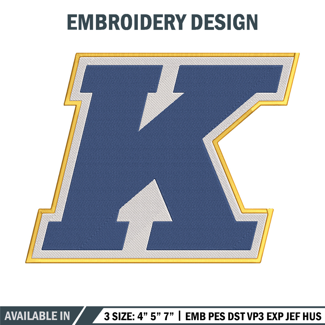 Kent State University logo embroidery design, NCAA embroider | Inspire ...
