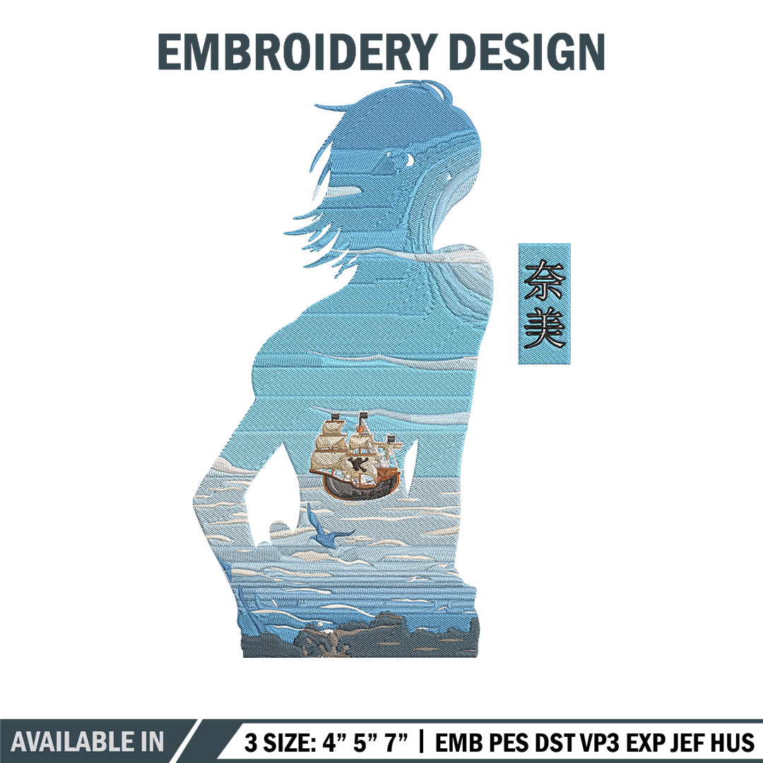 Nami poster Embroidery Design, One piece Embroidery, Embroid | Inspire ...