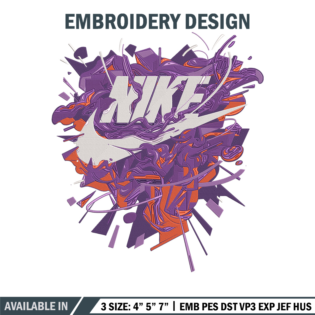 Nike logo Embroidery Design, Logo Embroidery, Embroidery Fil | Inspire ...