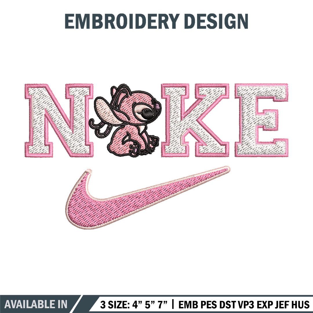 Nike pink stitch Embroidery Design, Stitch Embroidery, Nike | Inspire ...