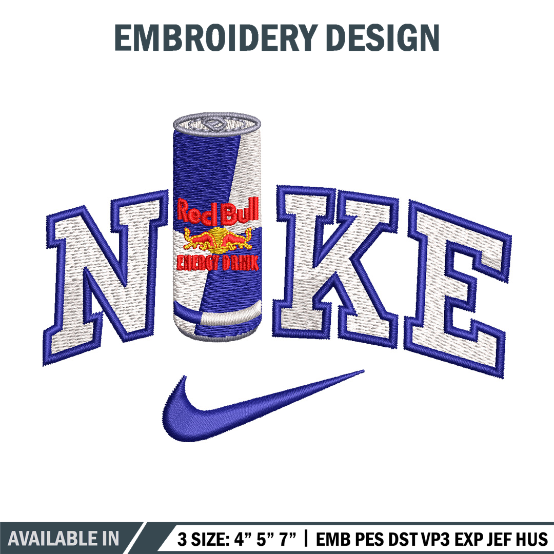 Nike x redbull embroidery design, Redbull embroidery, Nike d | Inspire ...