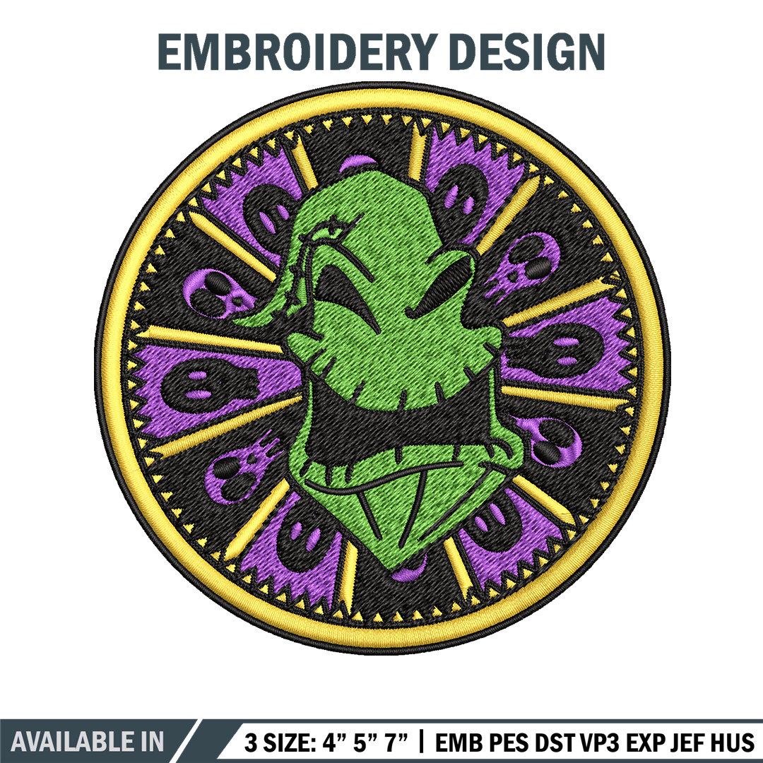 Oogie Boogie Logo Embroidery design, Oogie Boogie Logo Embro | Inspire ...