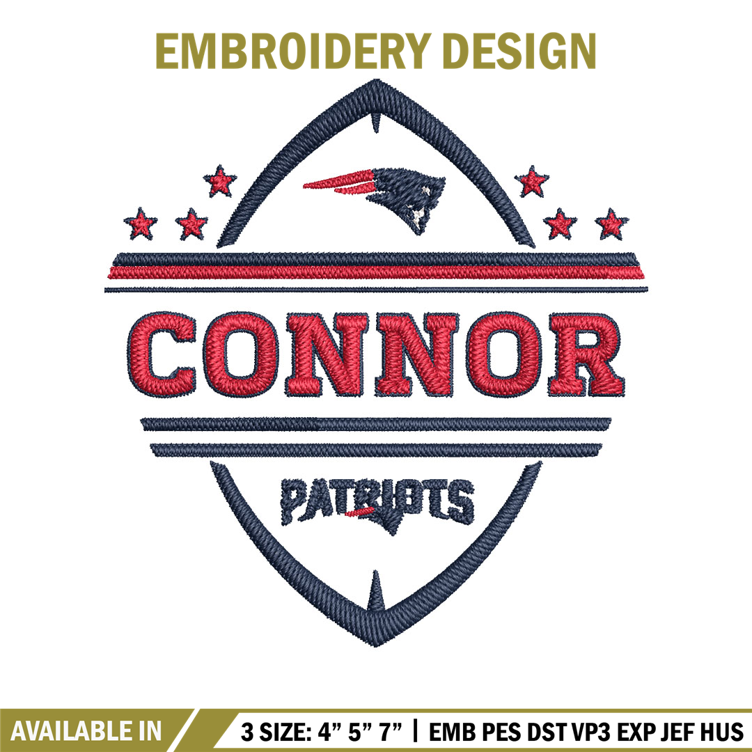 Ball New England Patriots embroidery design, New England Pat | Inspire ...