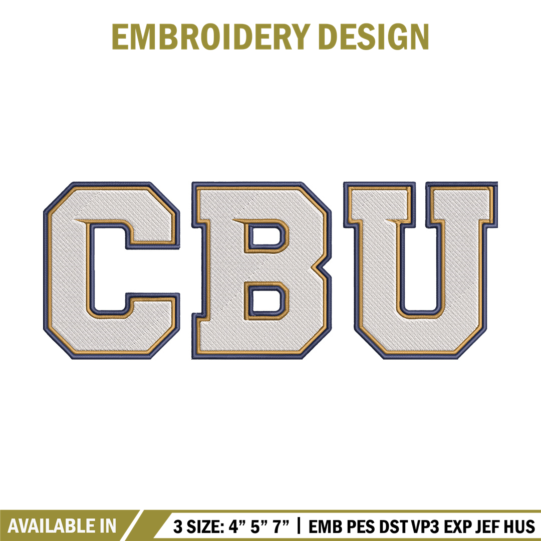 California Baptist logo embroidery design, NCAA embroidery, | Inspire ...