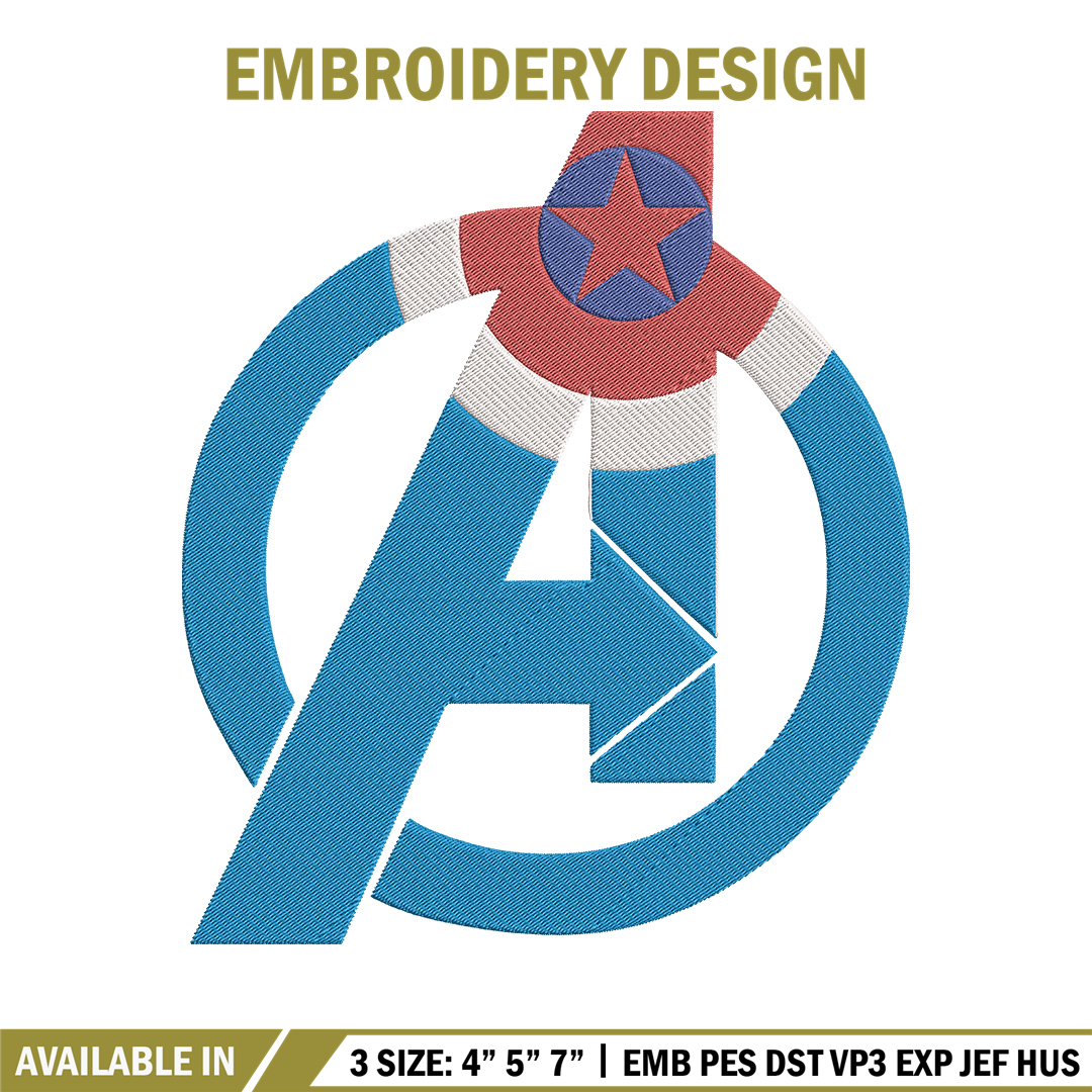 Captain america Embroidery Design, Marvel Embroidery, Embroi | Inspire ...