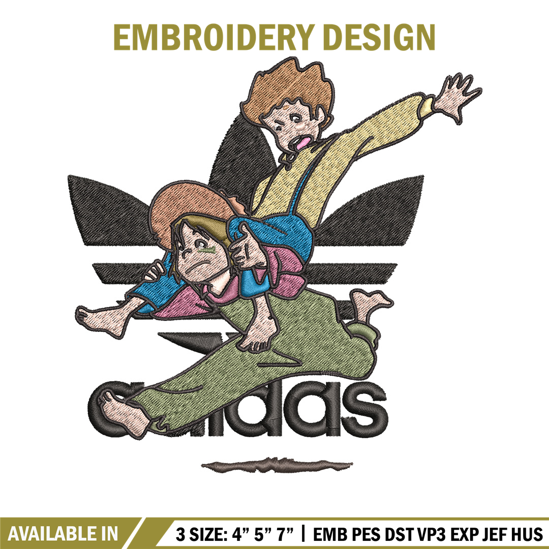 Cartoon adidas Embroidery Design, Adidas Embroidery, Embroid | Inspire ...