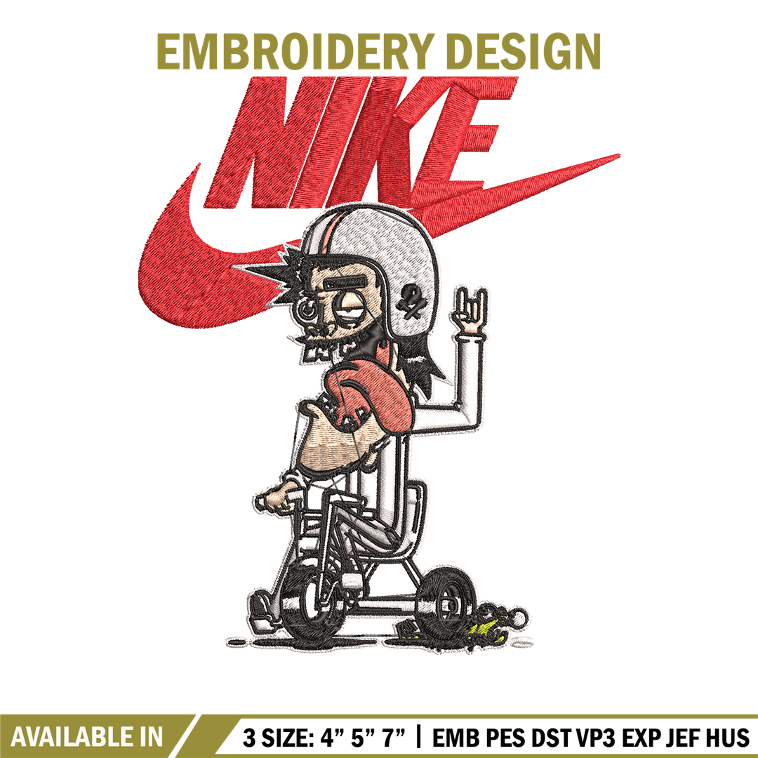 Cartoon Nike Embroidery design, Cartoon funny Embroidery, Ni | Inspire ...