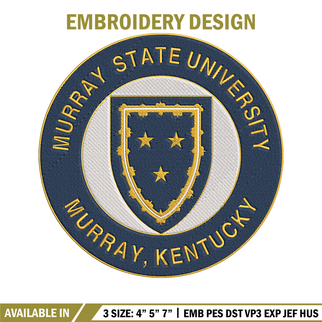 Murray State logo embroidery design, NCAA embroidery, Sport | Inspire ...